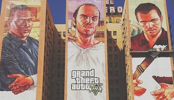 'Grand Theft Auto V' Gets L.A. Mural