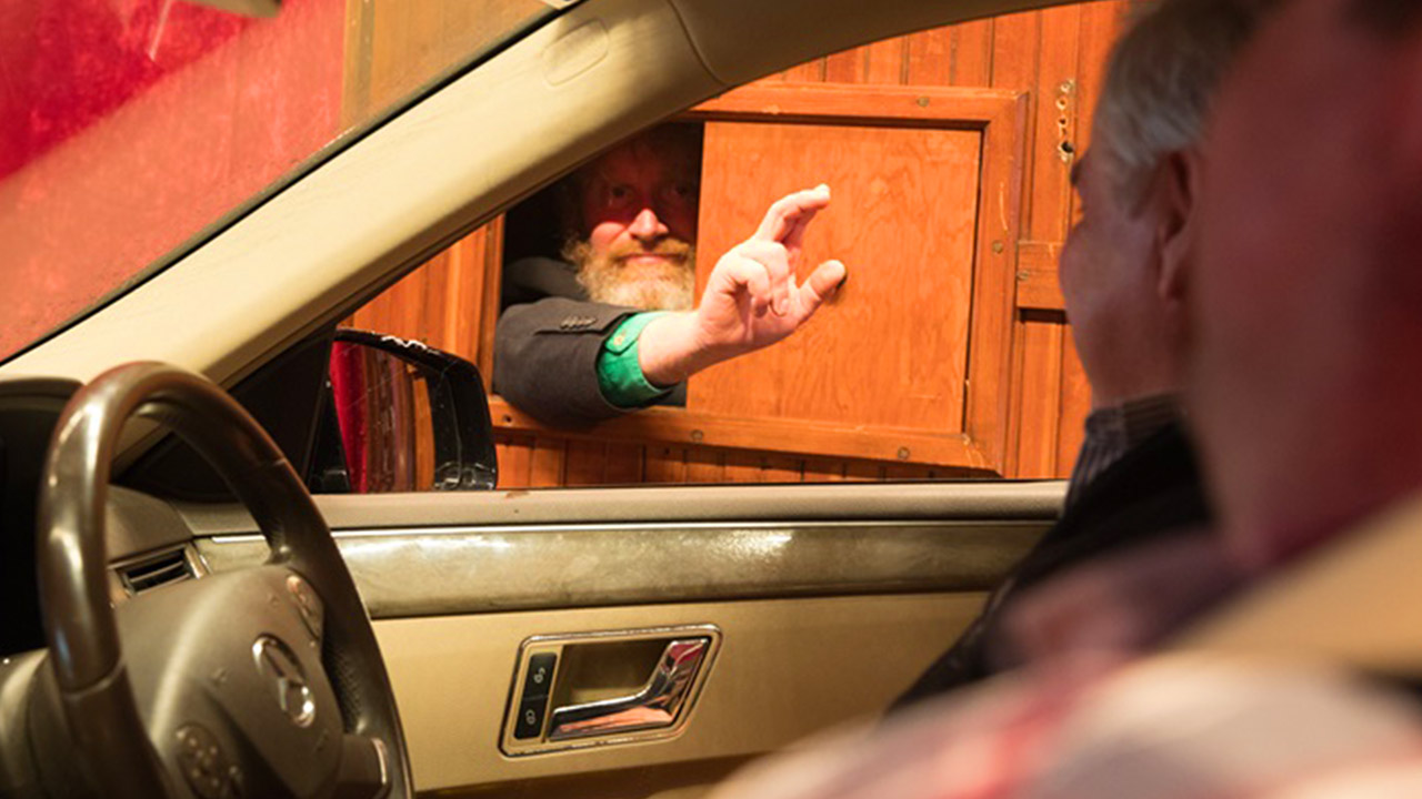 Paddy Power Installs Massive Drive-Thru Confessional In Dublin