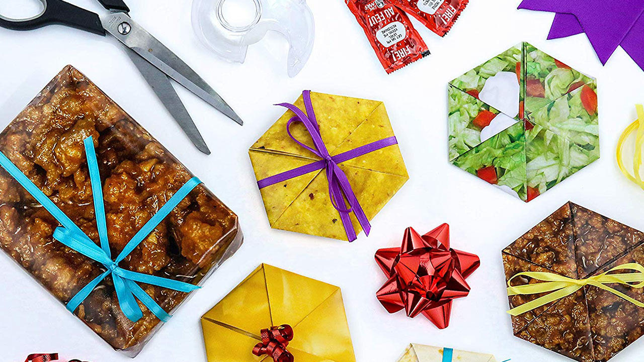 Taco Bell's Branded CrunchWrapping Paper Turns Gift-Giving Into Promotion